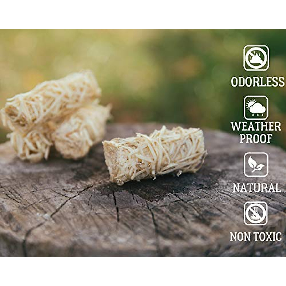 Grill Trade Fire Starter Squares 144, Easy Burn Your BBQ Grill, Camping Fire, Wood Stove, Smoker Pellets, Lump Charcoal &Natural Fire Starters Burn Wood Stove Grill Fireplace Camping Pit BBQ Charcol