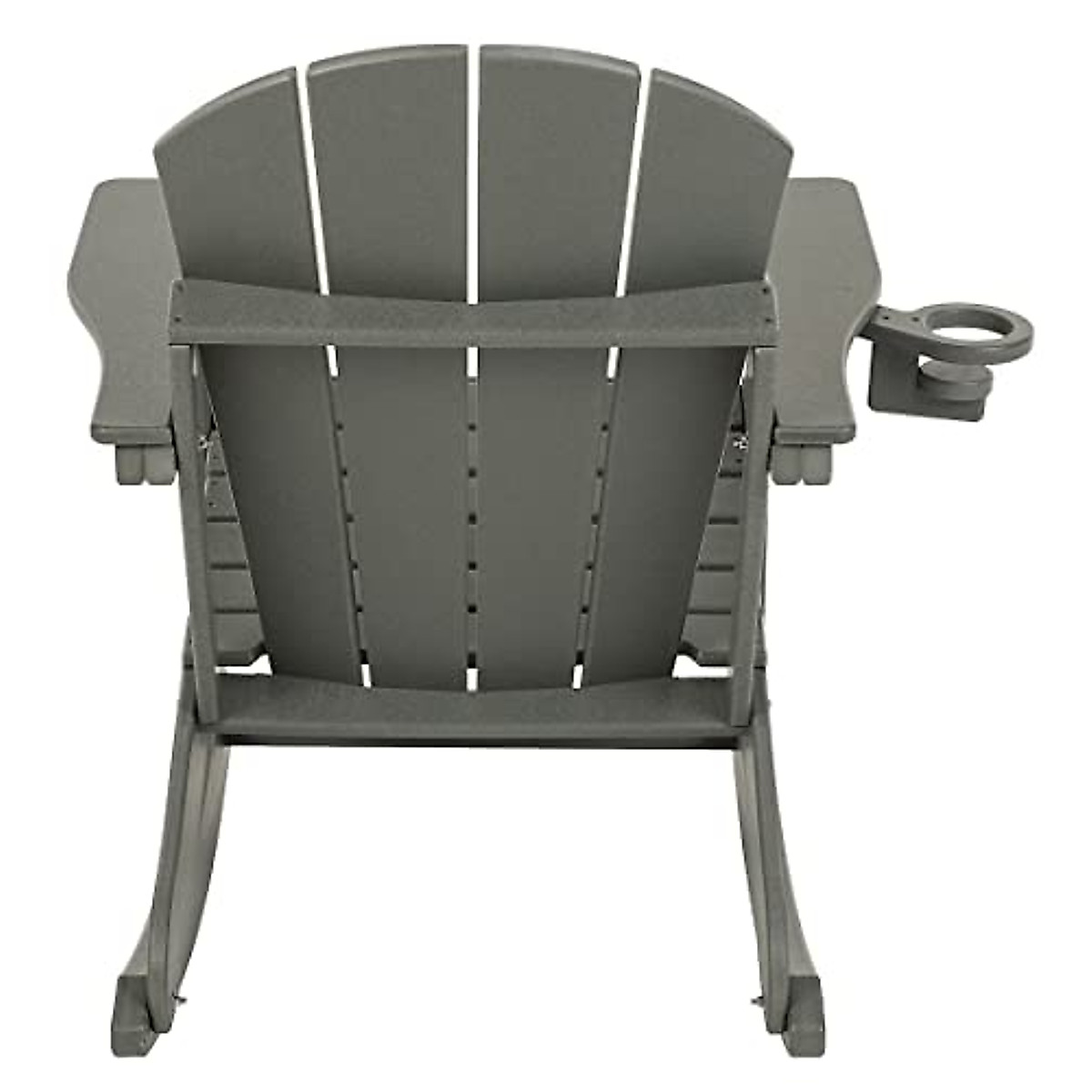 Adirondack Rocking Chair Outdoor Patio Rocker Adirondack Chairs HDPE Plastic Weather Resistant Lawn Chair for Porch Balcony Garden Beach Backyard Grey