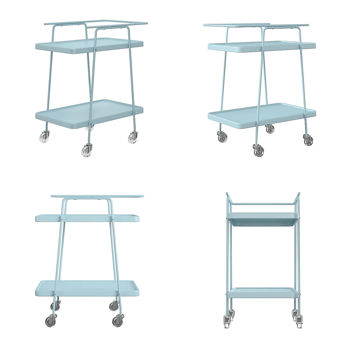 Cosco 2 Tier Serving Cart, Blue