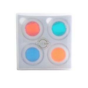 Hellohelio Colored Filter Close-Up Lens for Fujifilm Instax Mini 9,Instax Mini 9 Mini 8 Cameras, Poloroid PIC 300, Instax Mini Hellokitty Camera 4pcs in a Suit (Red Blue Yellow Green) - Pure White