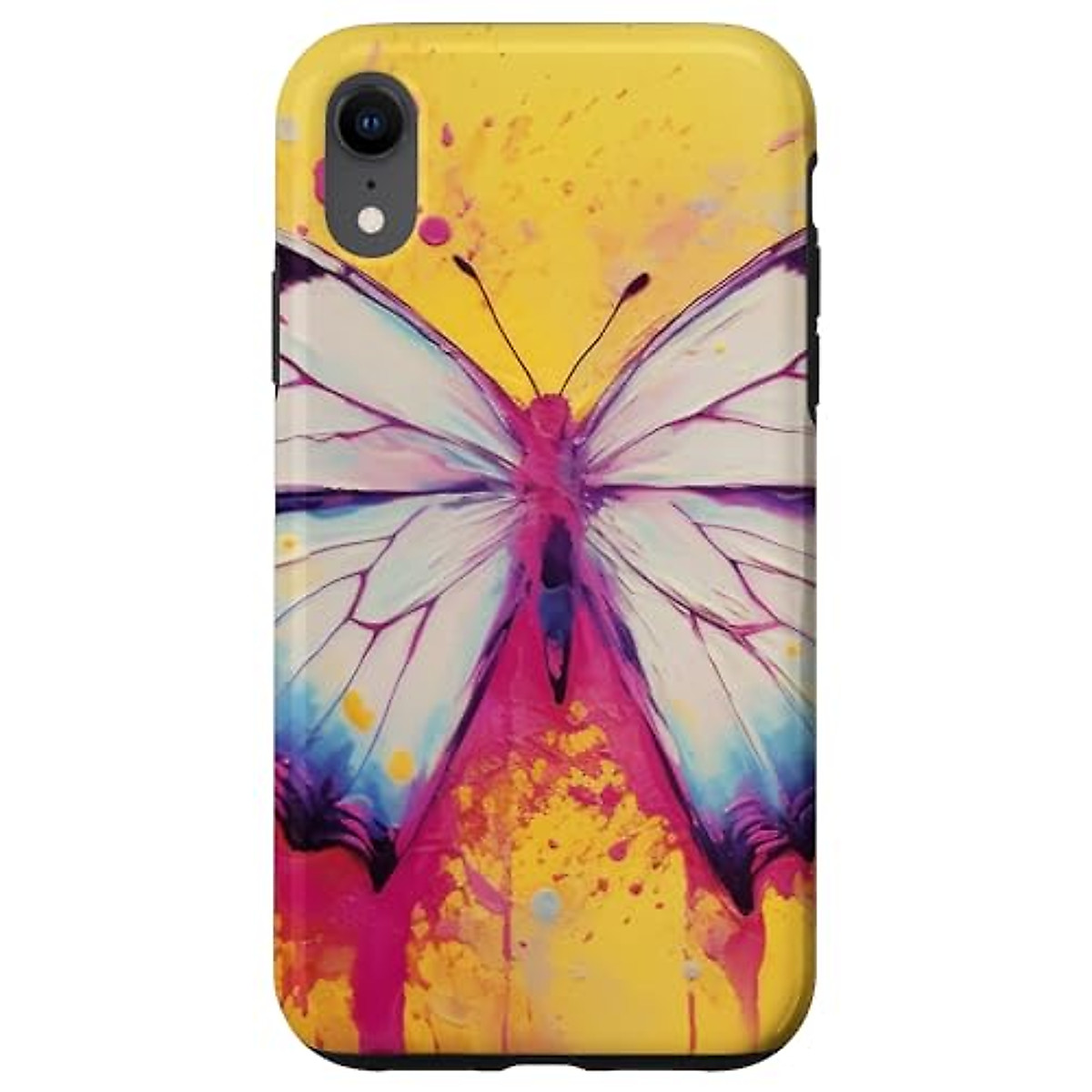 iPhone XR Yellow Butterfly Case
