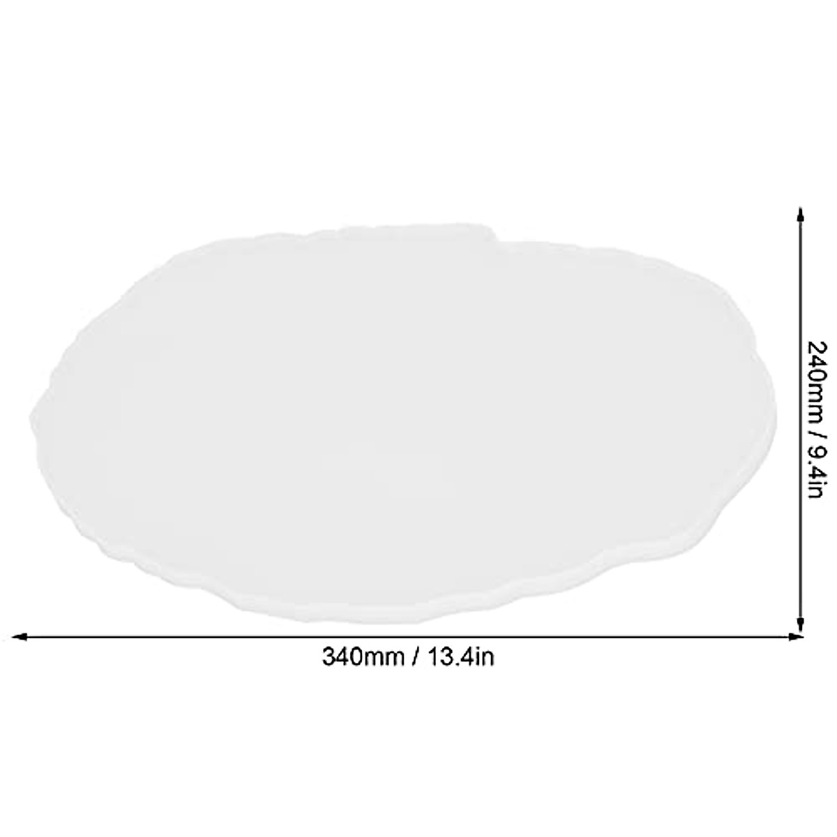 Resin Coaster Molds, Silicone Material Translucent Tray Inside Compatible with Most Materials Cups Mat for Trays for Gifts for DIY Coasters