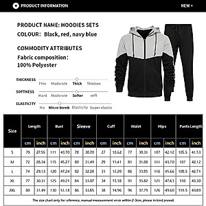 CALUOMATT Mens Tracksuit Traning,Gym,Workout,Performance Sweatsuit Khaki Black XL
