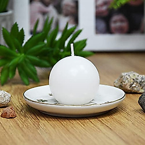 Zest Candle CBZ-003 12-Piece Ball Candles, 2-Inch, White, Count