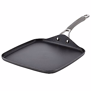 Circulon 84566 Elementum Hard Anodized Nonstick Griddle Pan/Flat Grill, 11 Inch, Oyster Gray