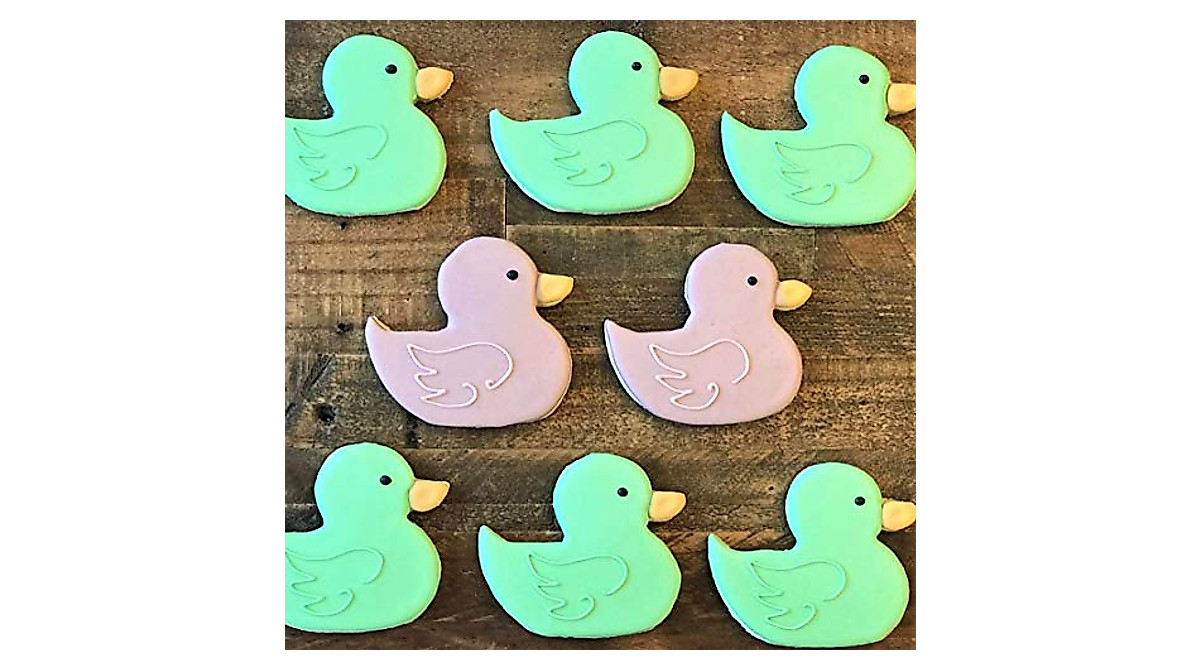 Rubber Duck Cookie Cutter - 4" Made in USA by Ann Clark