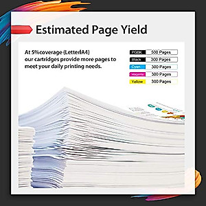 Victor 280xxl 281xxlInk Cartridges Replacement for Canon 280 281 PGI-280XXL CLI-281XXL PIXMA TS6220 TS8120 TS8220 TS9520 TS9521 Printer (5 Colors Packing), 280XXL/281XXL, 2Black/Cyan/Magenta/Yellow