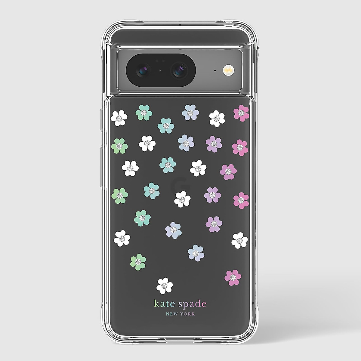 kate spade new york Google Pixel 8 Case, Compatible with Wireless Charging - Scattered Flowers