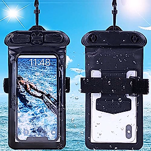 Puccy Case Cover, Compatible with Infinix Smart 5A Smartphone Black Waterproof Pouch Dry Bag (Not Screen Protector Film) New Version