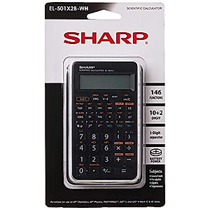 Sharp EL501X2BWH Engineering/Scientific Calculator