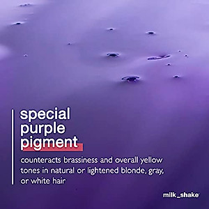 milk_shake Silver Shine Light Purple Shampoo for Blonde Hair - Blonde Toner for Brassy Hair