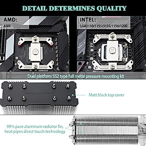 Thermalright Assassin X 120 SE CPU Air Cooler, AX120 SE, 4 Heat Pipes, TL-C12C PWM Quiet Fan CPU Cooler with S-FDB Bearing, for AMD AM4/Intel 1700/1150/1151/1200, LGA1700
