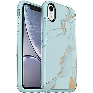 OtterBox Symmetry Series Slim Case for iPhone XR (Only) - Non-Retail Packaging - Teal Marble