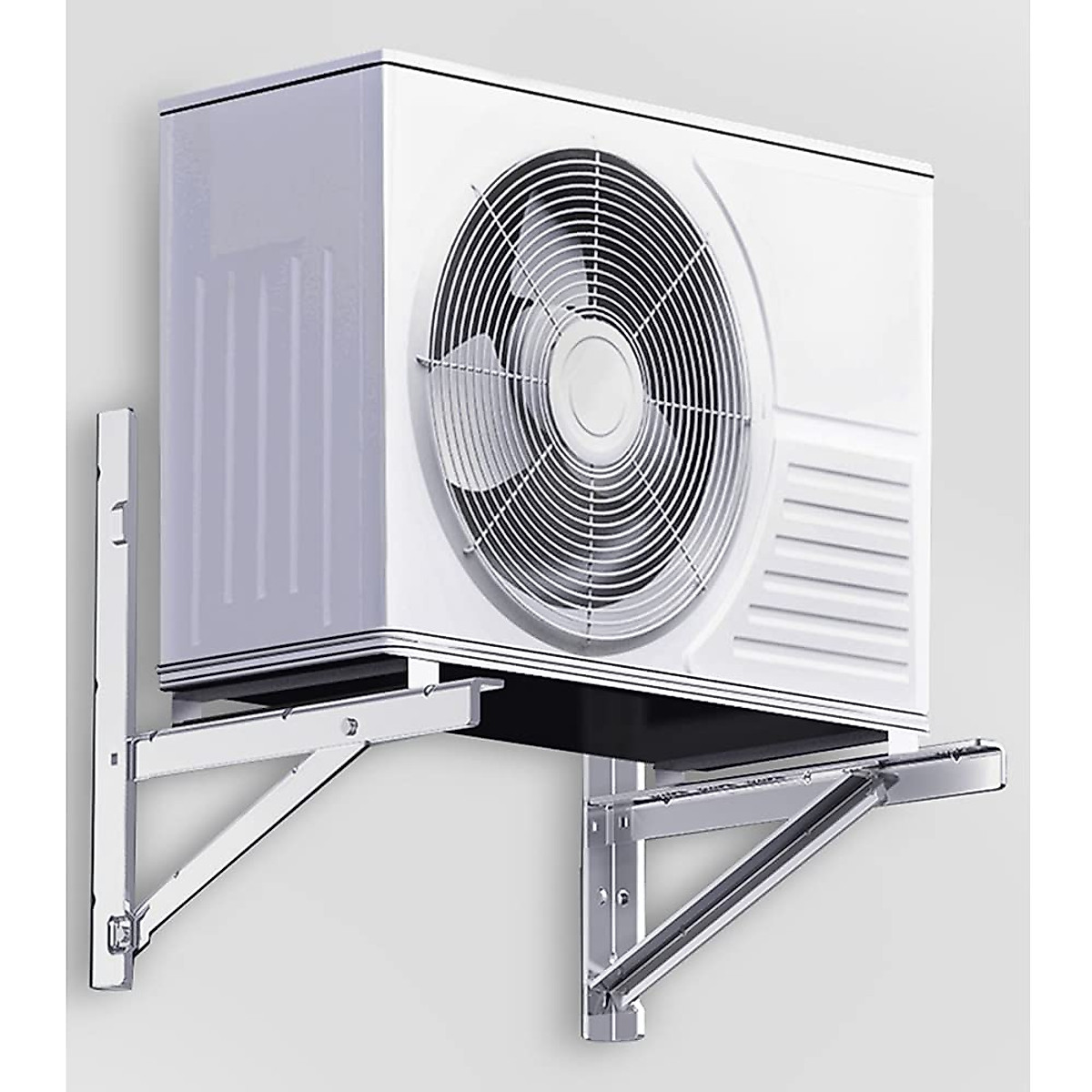 KJArrow Air Conditioner Bracket for 9000-36000BTU Condenser,Outdoor Wall Mounting Bracket Rust Free Stainless Steel Support Ductless Mini Split Air Conditioner Heat Pump System