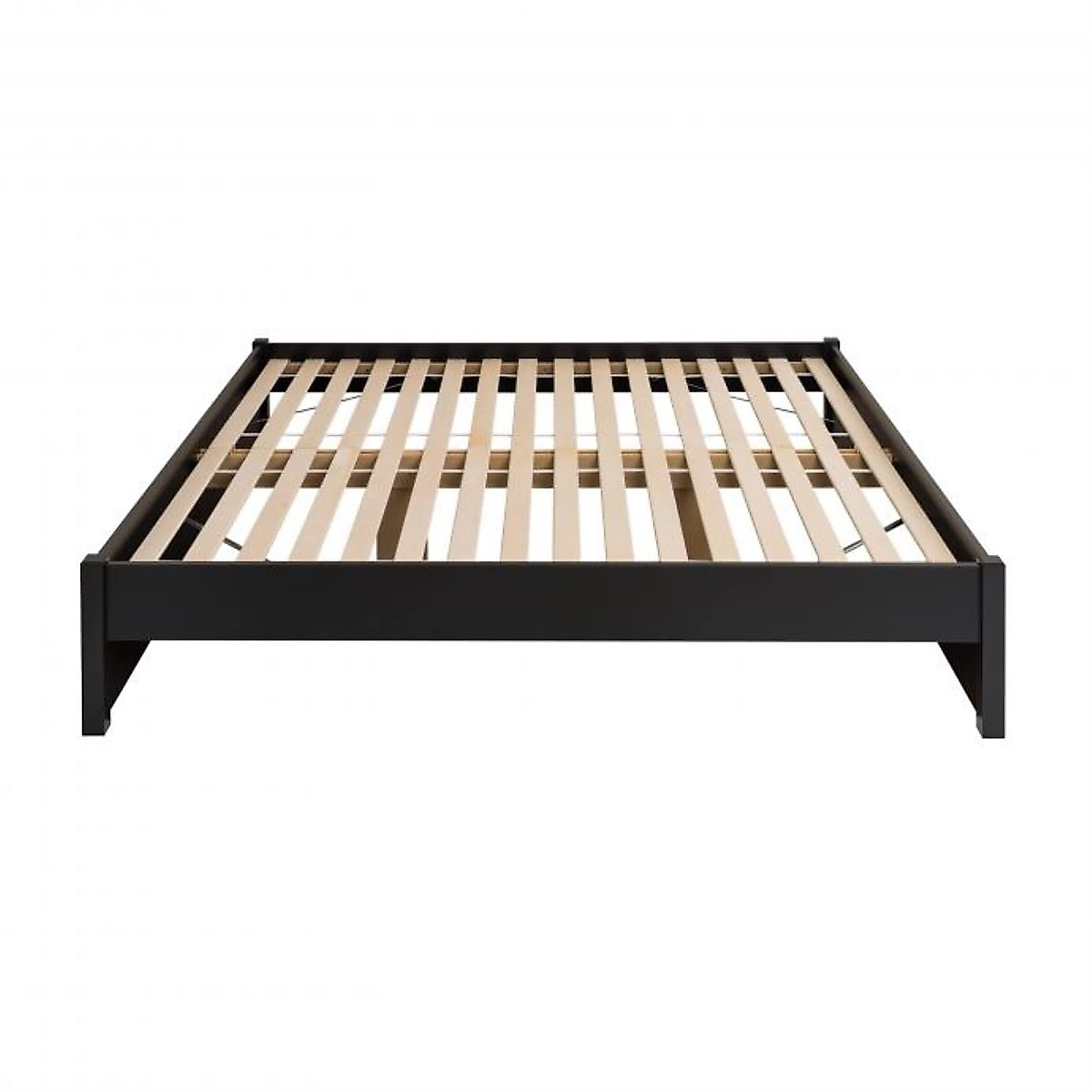 Prepac Select King 4-Post Raised Platform Bed with Under Bed Storage Space, Modern King Storage Bed 83" D x 79" W x 16" H, Black, BBSK-1302-2K