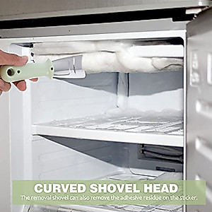 YARNOW 12 pcs Refrigerator Frost Removal Shovel Squeegee for car Automotive Tools Refrigerator for car Stainless Steel defrost Shovel Scraper for Cleaning ice Breaker Shovel Ice Scraper