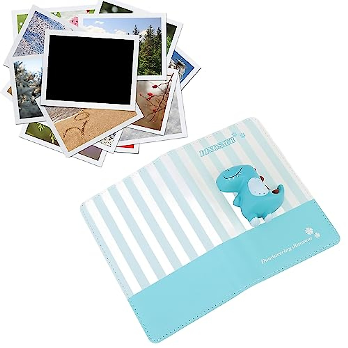 3 Inch Photo Card Holder, Versatile 96 Pockets with Decompression, Dinosaur Doll, Camera, Photo Album, Movie Ticket Full protection.