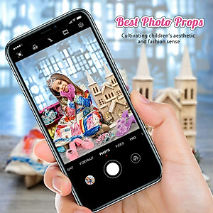 Princess Dress Up Shoes and Jewelry Boutique Little Girl Princess Play 4 Pairs of Play Shoes and Pretend Jewelry Toys Accessories Play Role-Play Gift Set for Toddlers Aged 3,4,5,6 Years Old