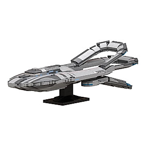 757 Pieces USS Orville ECV-197 Spaceship Building Blocks; The Orville Model Planetary Union Cruiser Building Set, Spacecraft USS Orville Ship Building Kit, Educational Learning Construction Toys Set