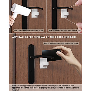 Baby Proofing Door Locks for Kids Safety, Door Knob Child Proof, 4 Pack DUOSI Door Lever Locks, No Drilling Door Handle Baby Proof Child Safety Locks for Doors