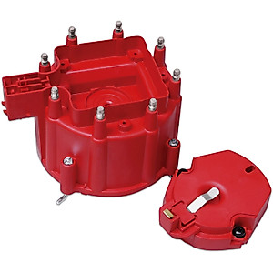 8416 MSD Distributor Cap and Rotor - GM HEI - Red