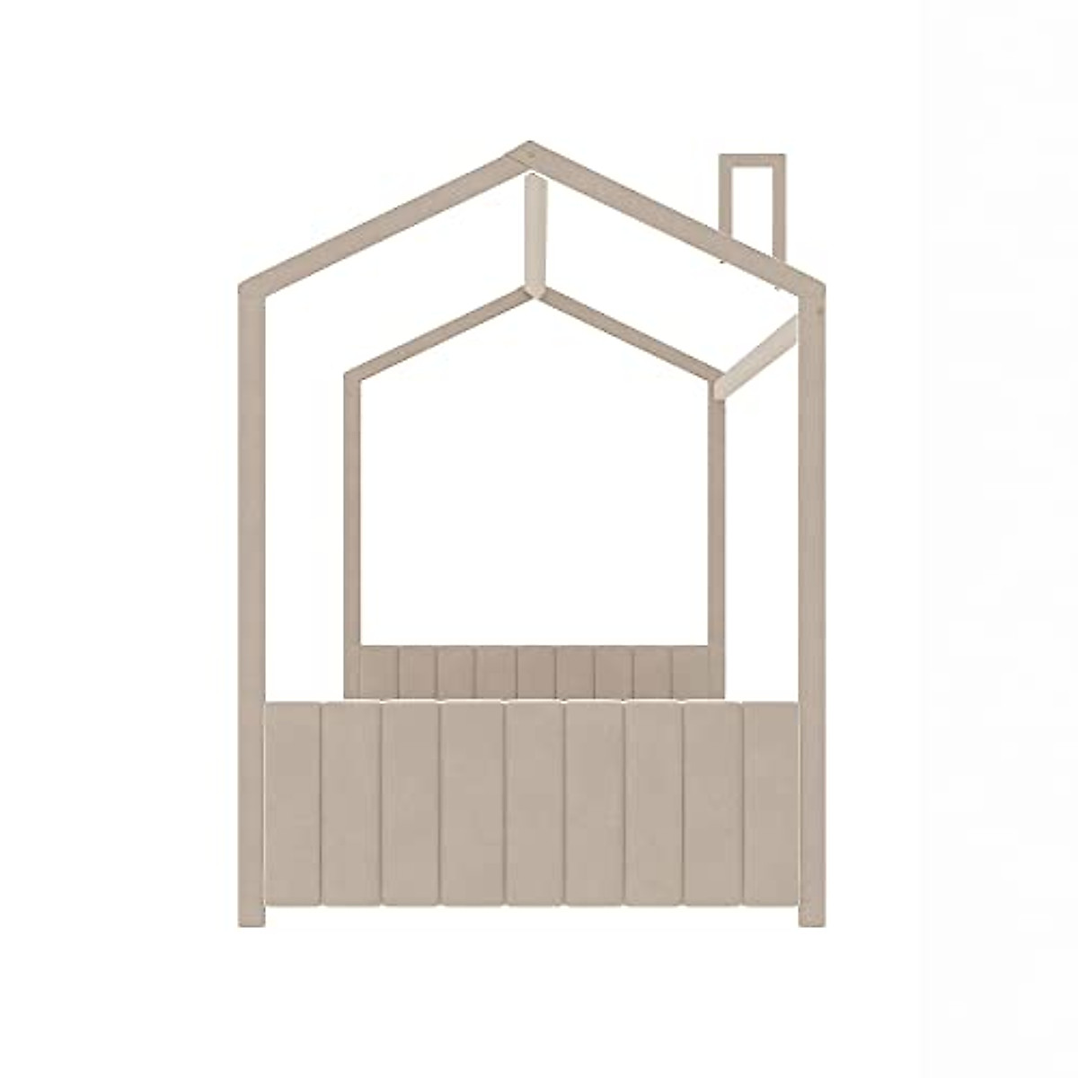 Merax Full Size Velvet House Bed Wood Bed