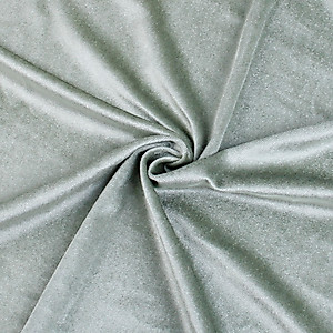 David Angie Stretch Velvet Fabric Polyester Spandex Fabric by The Yard,Ideal for Sewing Costumes Craft of DIY by Apparel,Tables, Curtains & Sofa for Home Decoration (Light Green)