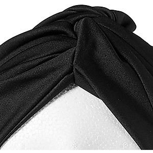 AQUA Waterproof Headwear®️, Waterproof, Pre-Tied, Vintage Twist Turban PROTECTS YOUR HAIR In The Shower, Pool Or In Inclement Weather. Made of Stretchy, Soft, Breathable, 100% Waterproof Fabric.
