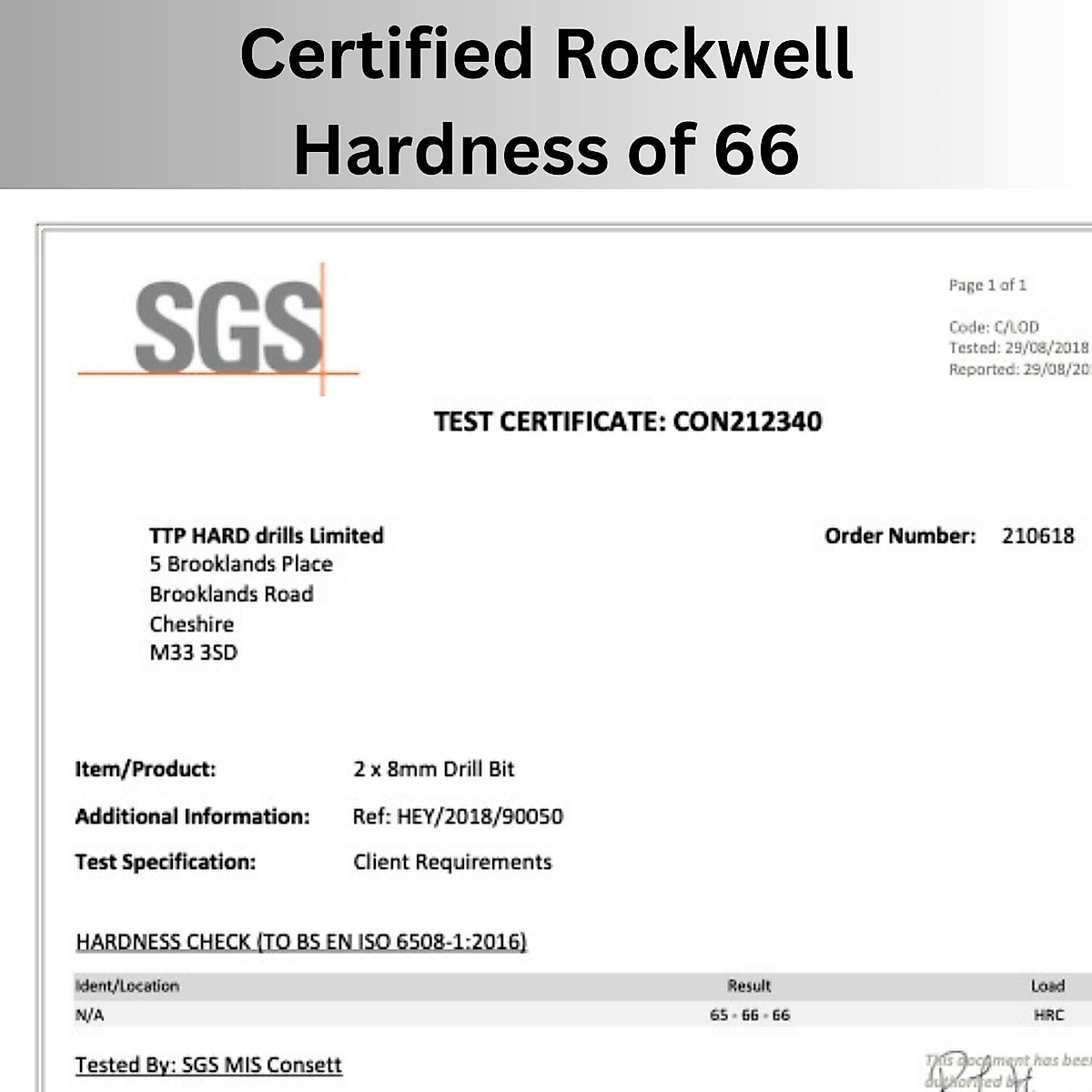 TTP HARD drills 1/8 Drill bit - Cobalt Hardened bits for Drilling Hard Steel & Stainless, Heavy Duty Universal Drills for Cutting Tough Metal, Professional jobber Industrial 135 Degree Point