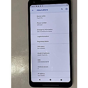 Google Pixel 2 XL 128GB - 4G LTE GSM Factory Unlocked, Google Edition - International Model - Black