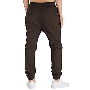 ITALYMORN Jogger Pants for Men Breathable Casual Pants (Dark Brown, XX-Large)