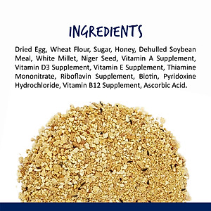 Vitakraft VitaSmart Egg Food for Birds - Daily Supplement for Parrots, Parakeets, Cockatiels, and Canaries - Bird Calcium Supplement 1.1 Pound (Pack of 1)