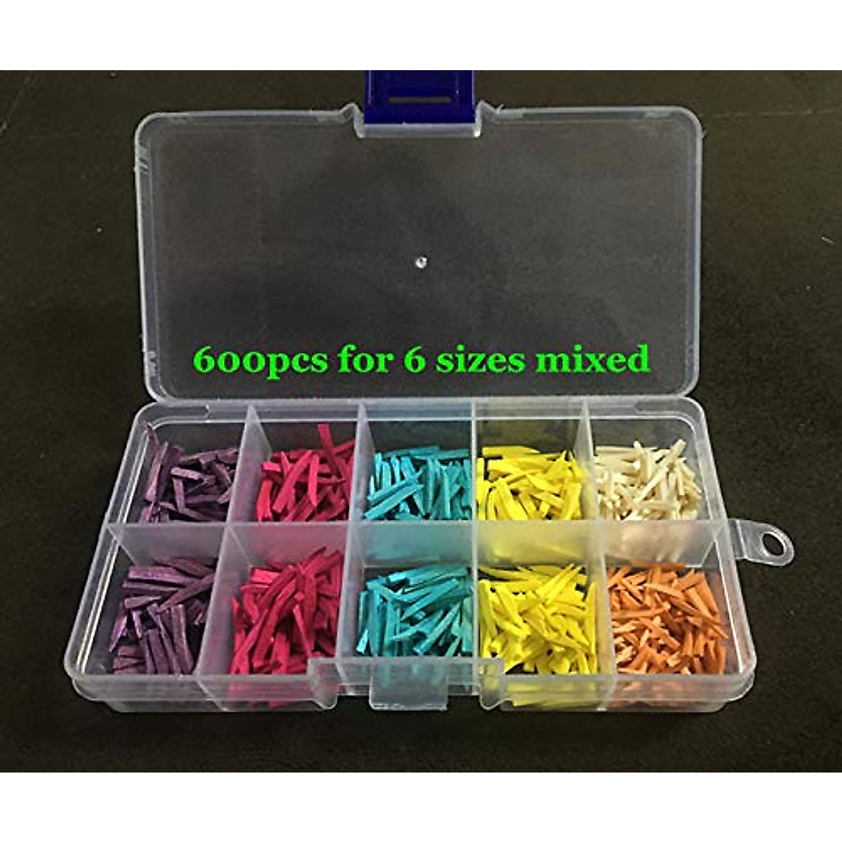 Smiledt 600pcs/Box Mixed Dental Fixing Wood Wooden Wedges for Dental Restoration for Matrices