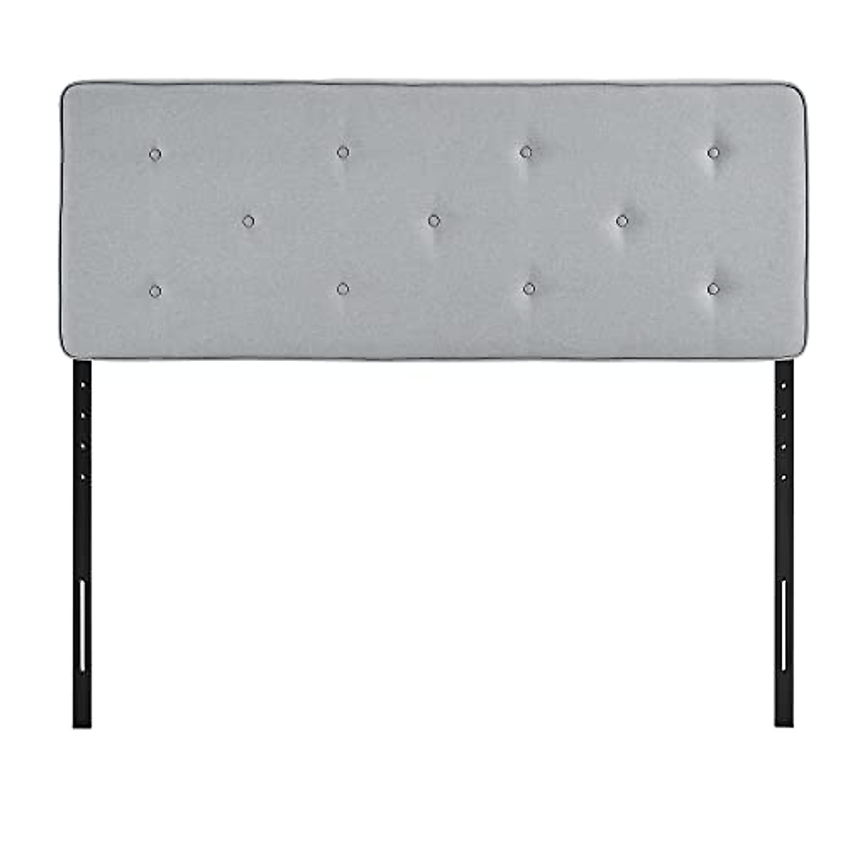 Classic Brands Maxwell Tufted Upholstered Headboard, Light Grey, Queen