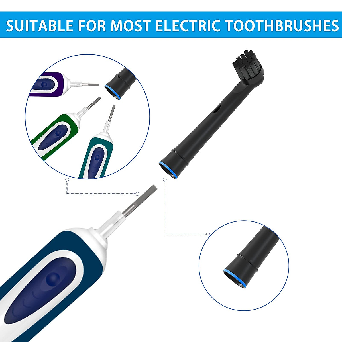 THISONG Electric Toothbrush Replacement Brush Heads