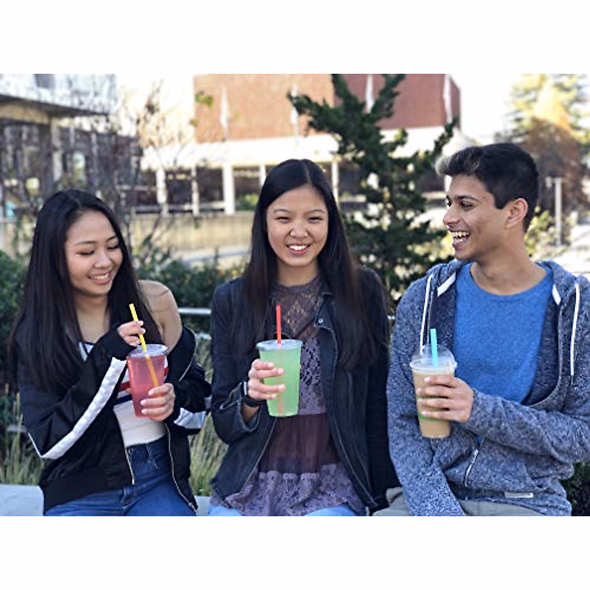 Karat 9'' Giant Straws (8mm) Paper Wrapped - Red - 2,500 ct