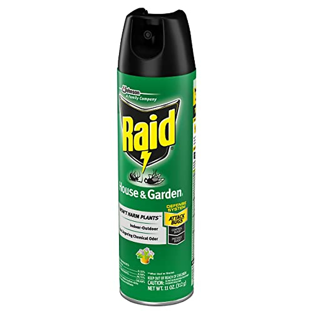 Raid House and Garden Aerosol, 11 OZ Pack of 4