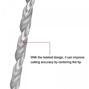 uxcell 10 Pcs 1.4mm HSS(High Speed Steel) W6542 Micro Drill Bits, Fully Ground Jobber 48mm Length Drill Bit for Mild Steel Copper Aluminum