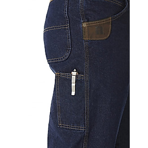 Wrangler Riggs Workwear mens Contractor jeans, Antique Indigo, 54W x 30L US