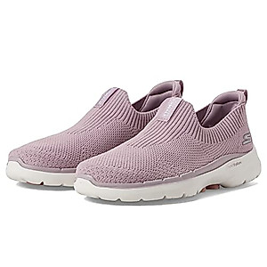 Skechers Women's GO Walk 6-Stunning View Sneaker, Mauve, 9