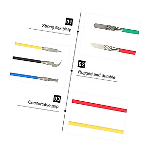 ULDIGI 5pcs Scraper Kit Metal Scraper Phone Disassemble Tool Opening Sticker Remover for Phone Stickers for Phones Repair Prying Opener Cell Phone Stainless Steel