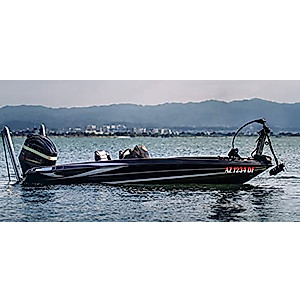 VulgrCo 2 Pack Pair Boat Registration Numbers Custom Personalized State Watercraft Vinyl Decal Sticker Tag Reg Number Lettering Premium Gradient Print