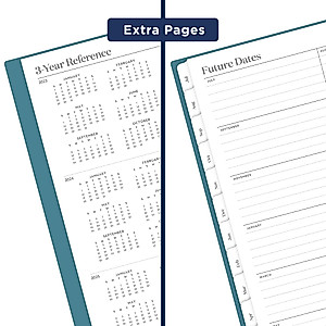 Cambridge 2023-2024 Academic Planner, Weekly & Monthly, 8-1/2" x 11", Large, WorkStyle Balance, Monthly Tabs, Pocket, Flexible Cover, Teal (1606-905A-12)