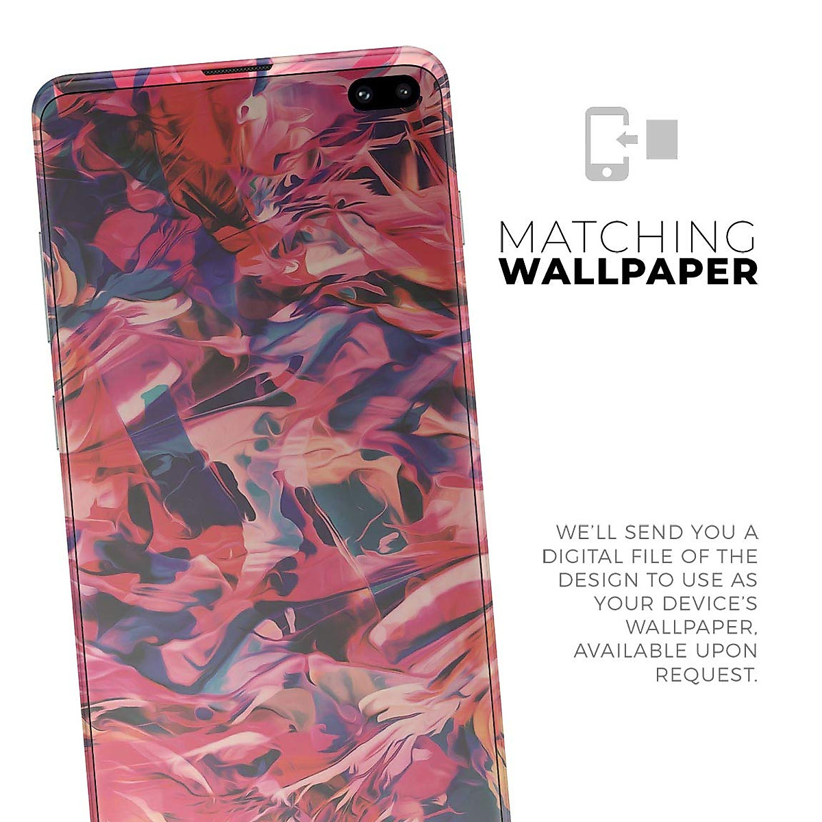 DesignSkinz Liquid Abstract Paint Remix V35 Protective Vinyl Decal Wrap Skin Cover Compatible with The Samsung Galaxy S20 (Screen Trim & Back Glass Skin)