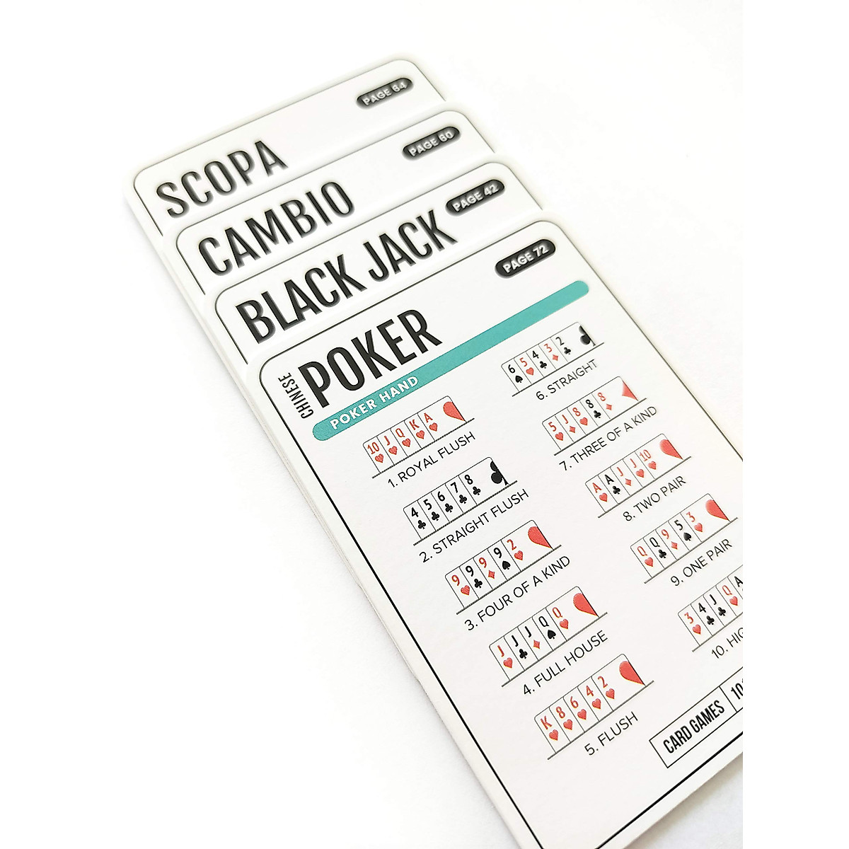 Card Games Set – 30 Fun Classic Games + 2 Custom Decks – Gift for Families, Kids, and Travelers – Ideal for Family Time & Road Trips