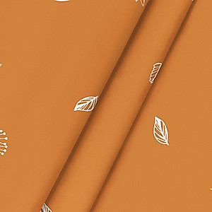 Horaldaily Fall Tablecloth 60x84 Inch Rectangular, Thanksgiving Autumn Harvest Orange Wild Flowers Table Cover for Party Picnic Dinner Decor