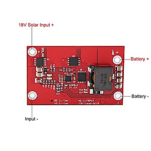 Eurobuy BQ24650 5A MPPT Solar Panel Controller Charging Module 3S/ 4S Lithium Battery Charging Controller Board ( 3S Li- ion Battery )