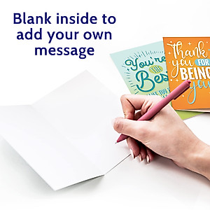 24 Appreciation Cards with Colorful Envelopes and Gold Stickers - Team Gifts, Teacher Gifts Bulk, Volunteer and Employee Appreciation Cards, Gratitude and Encouragement Cards - Boxed Set of Thank You