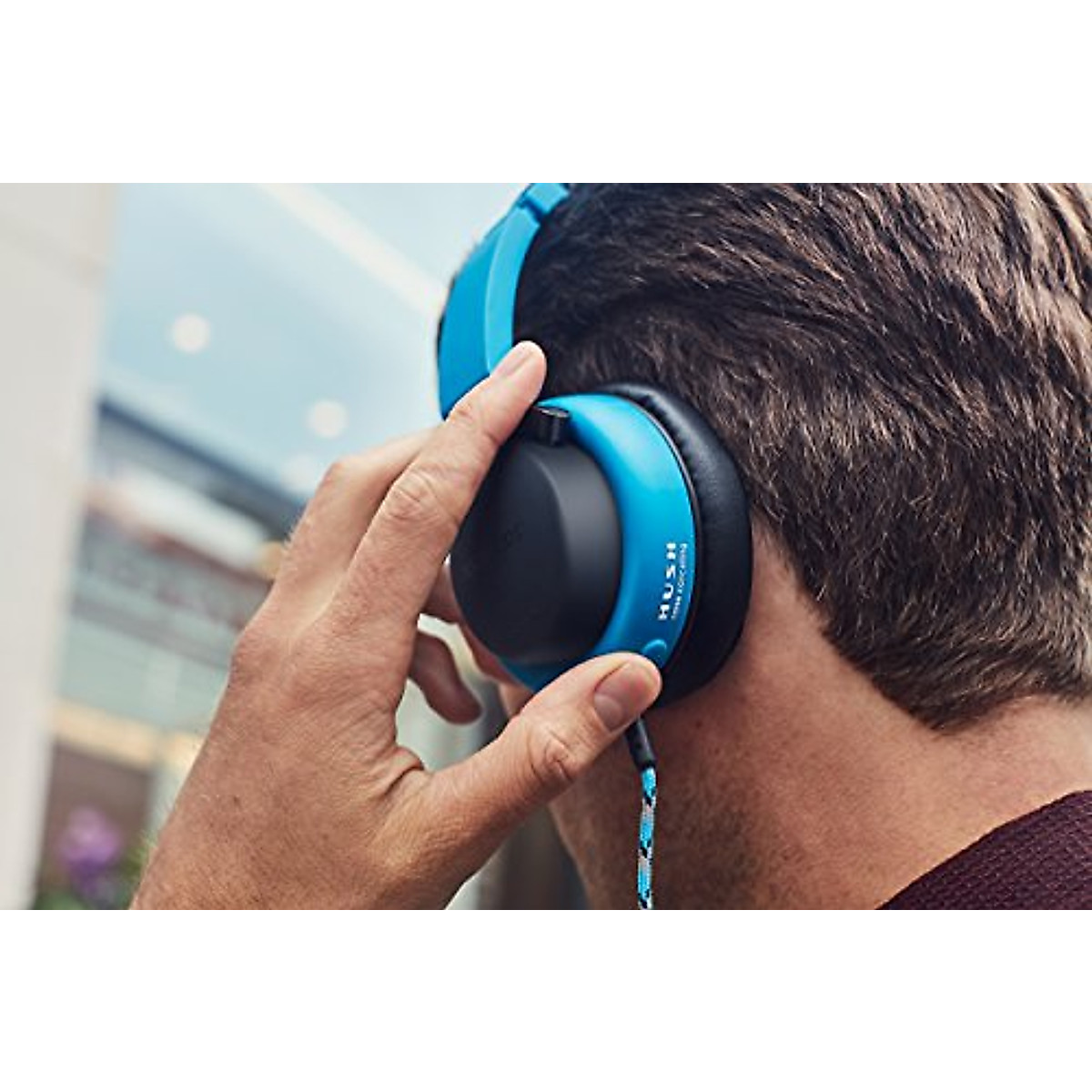 BoomPods Hush Active Noise Canceling Headphones OnEar Comfort Earpads, Deep Bass, Powerful Noise Reduction
