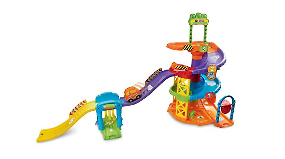 VTech Go! Go! Smart Wheels Spinning Spiral Tower Playset - Fun Learning